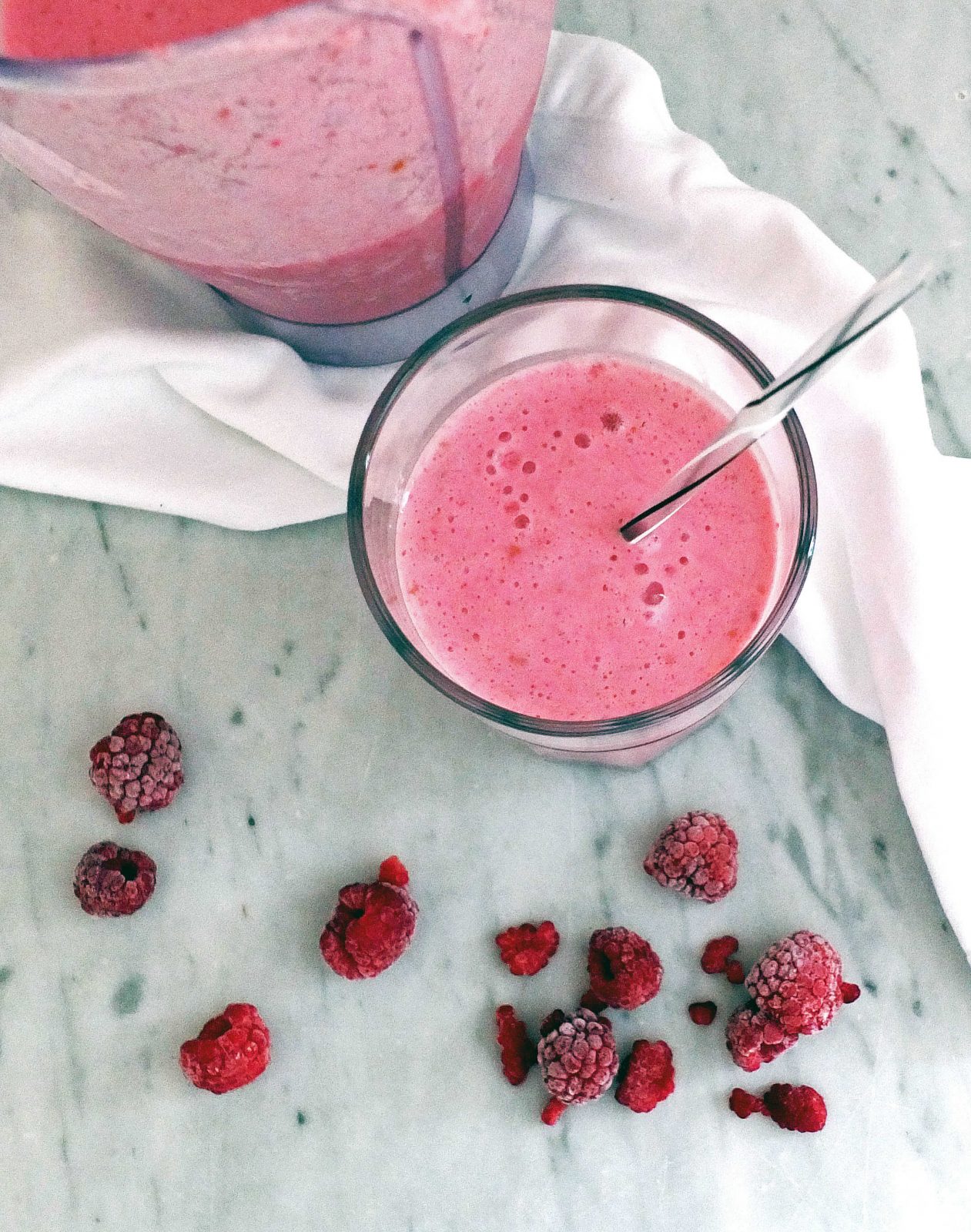 Let's shake it up! Make some refreshing raspberry milk for summer