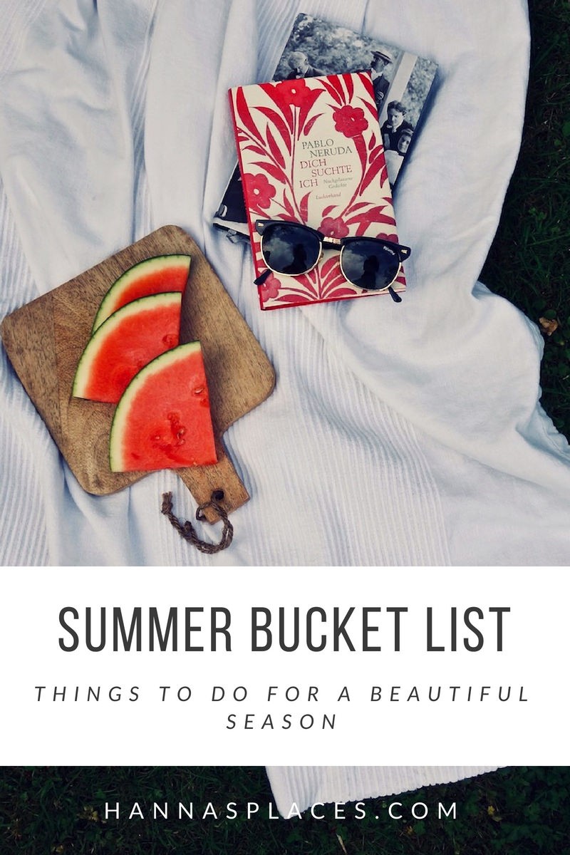 25 goals for your summer bucket list - Hanna's Places